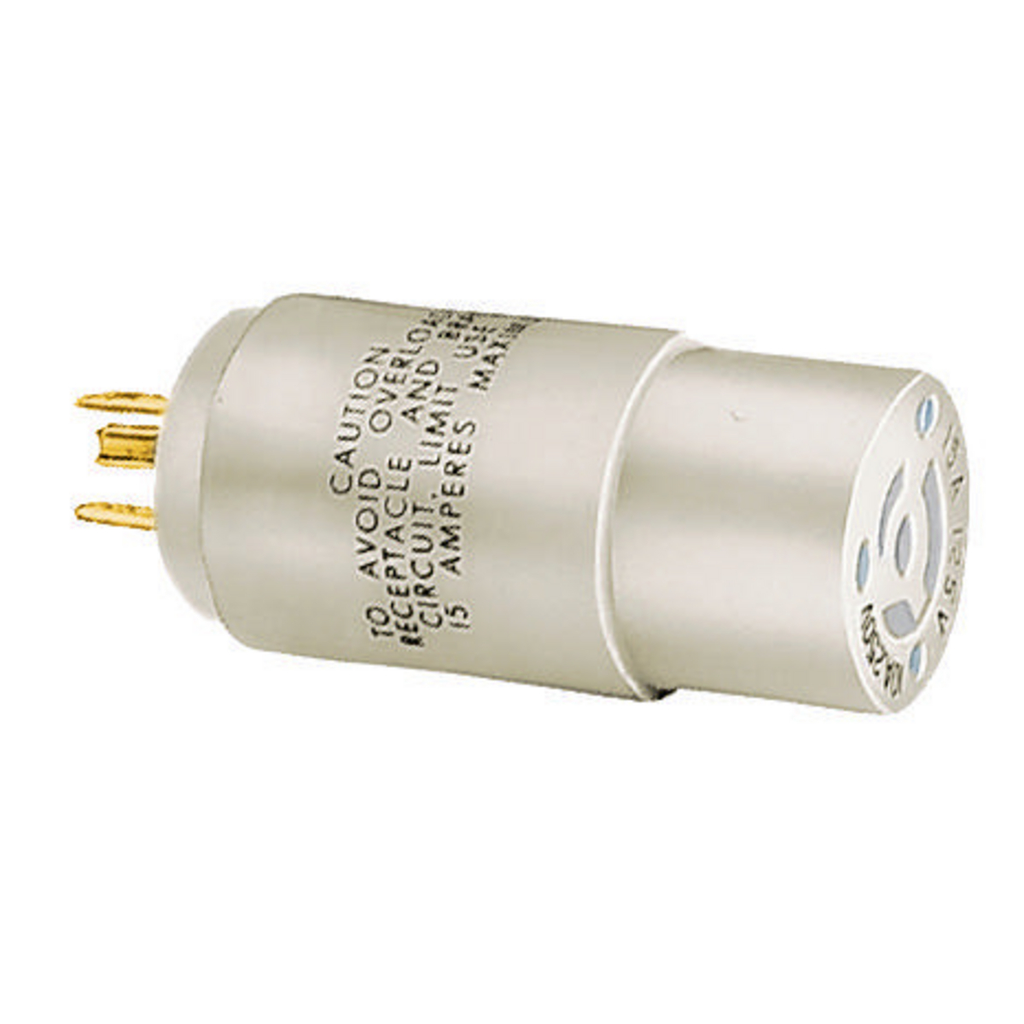 Hubbell 9054AADAP, NEMA 5-15P TO 15A NON-NEMA Locking | Cooper Electric