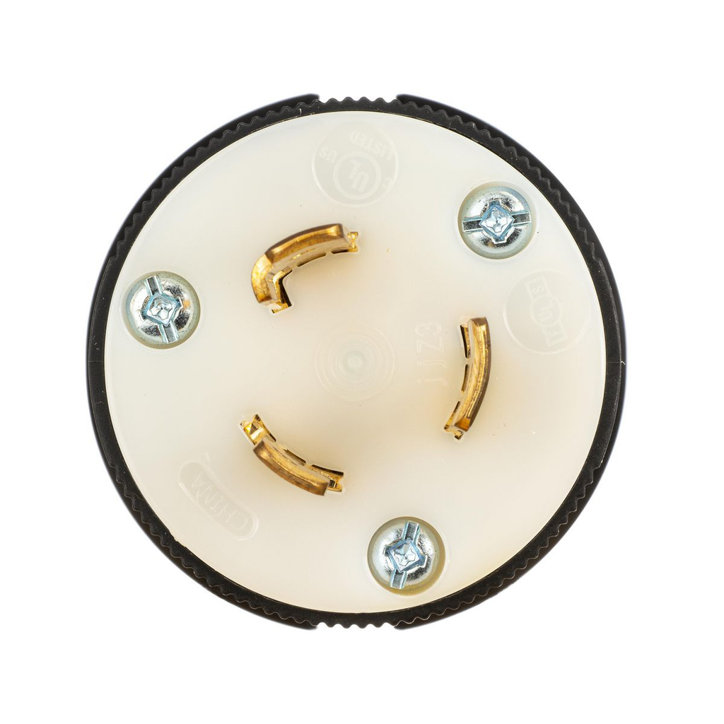 Hubbell HBL2311ST Twist-Lock Edge Plug, 20A 125V, 2-Pole 3-Wire ...