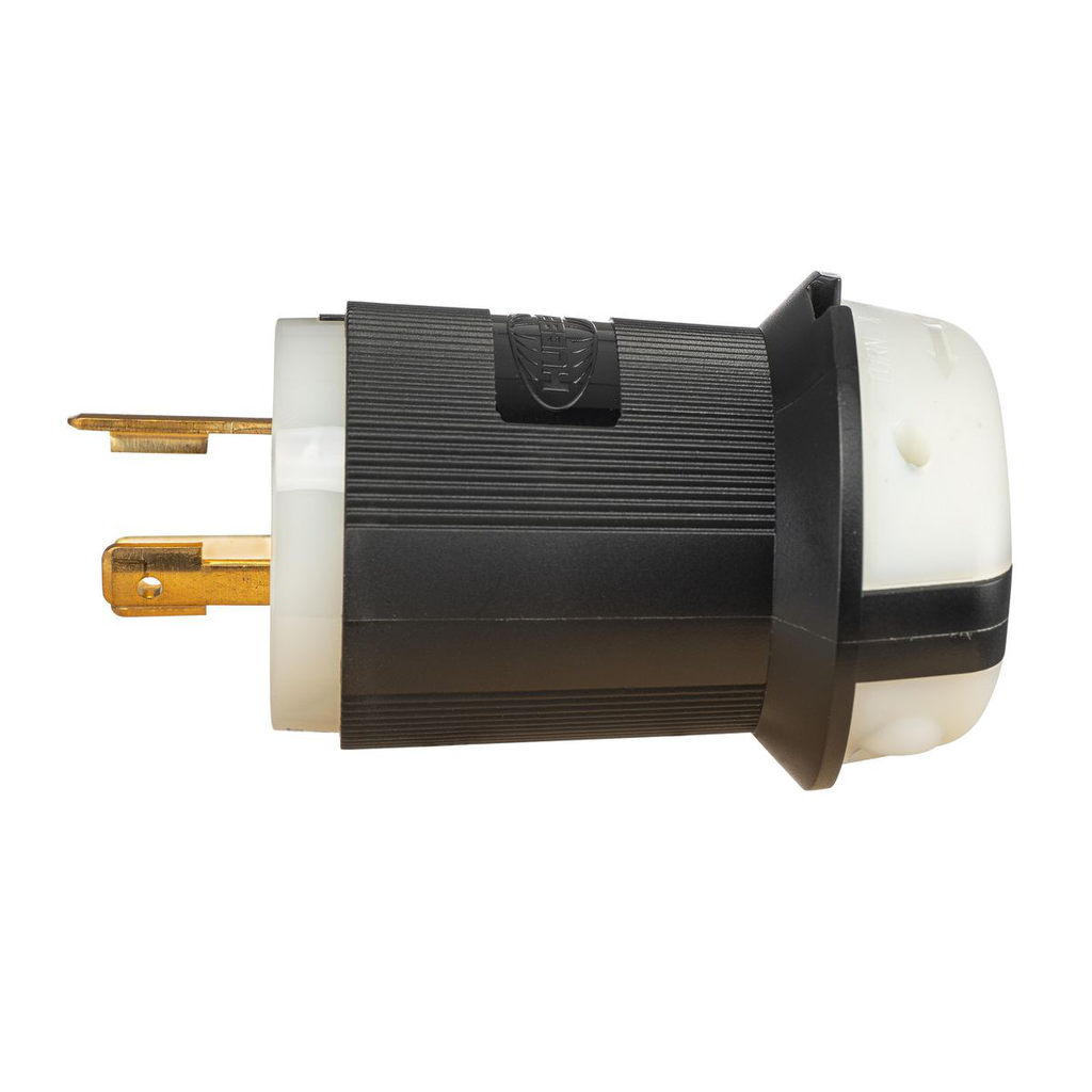 Hubbell HBL2321ST Twist-Lock Edge Plug, 20A 250V, 2-Pole 3-Wire ...