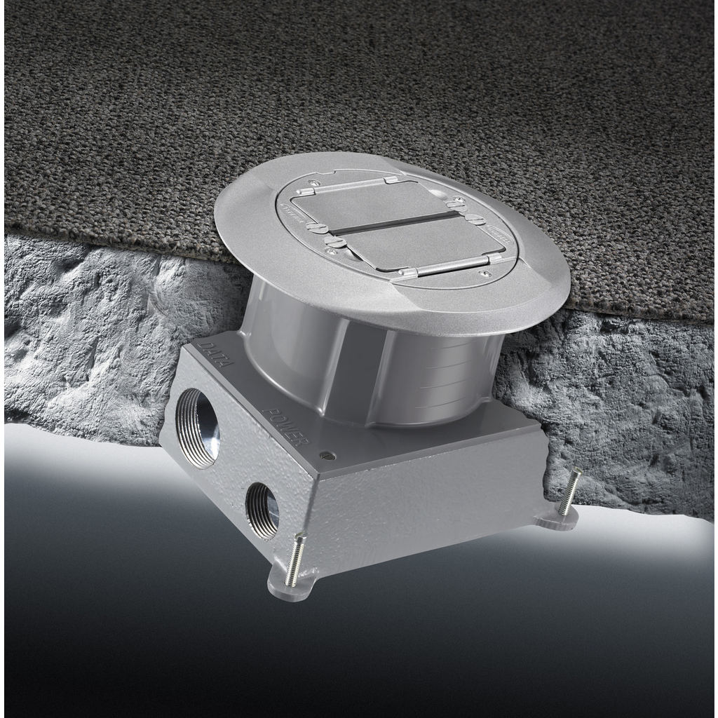 Hubbell S1CFBFLOORBOX, SYSTEM ONE, CAST IRON | Cooper Electric