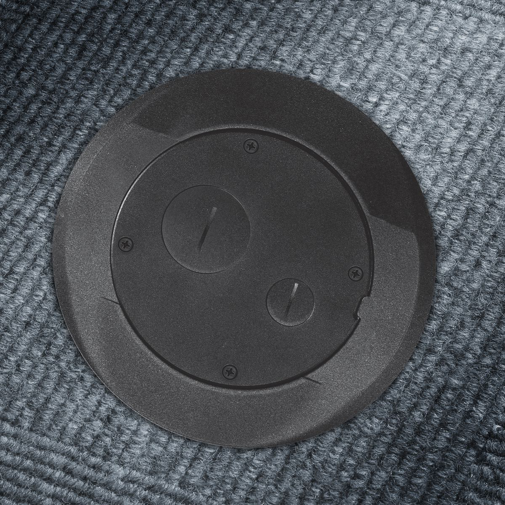 Hubbell S1SPFFBL Black Concrete Floor Fire Rated Poke-Through Carpet ...