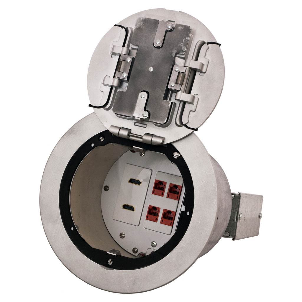 Hubbell S1R6PTWZALU S1R FRPT 6, 2X 20A, 2 STYLE LINE ALUM | Cooper Electric