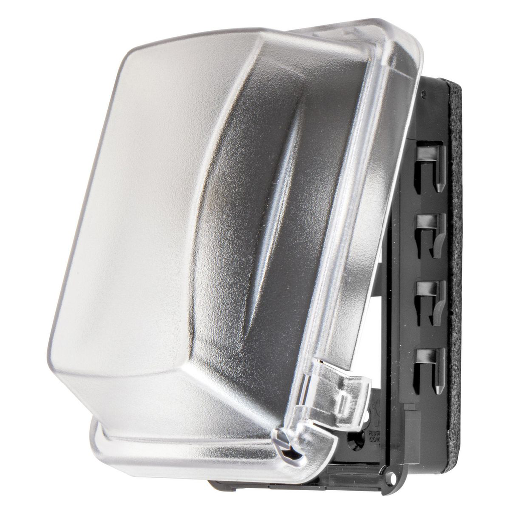 Hubbell RW57300 1-Gang Gray Thermoplastic Duplex/GFCI/Toggle/Single ...