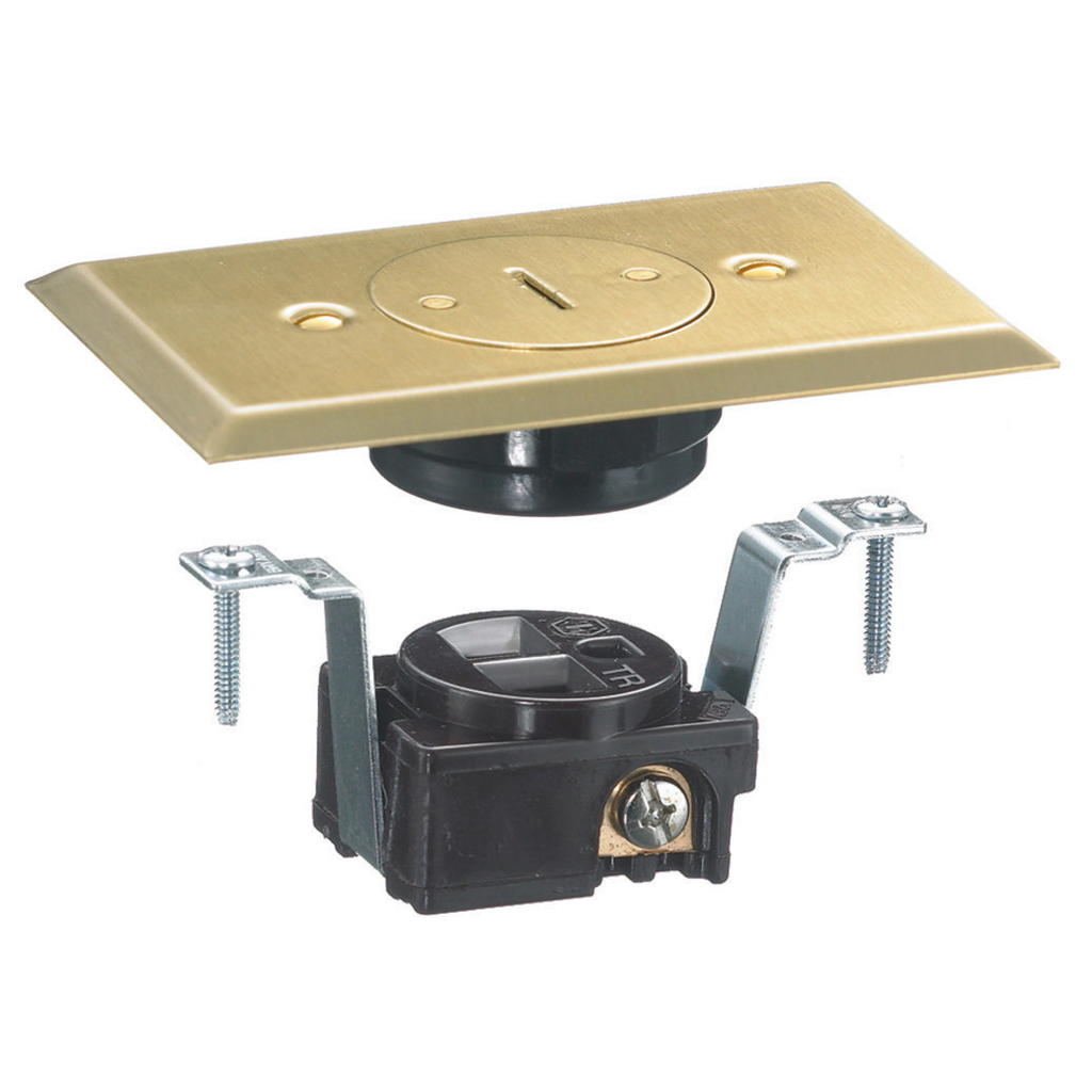 Floor Boxes, Display Case Type, Tamper Resistant Single Receptacle, 15A ...