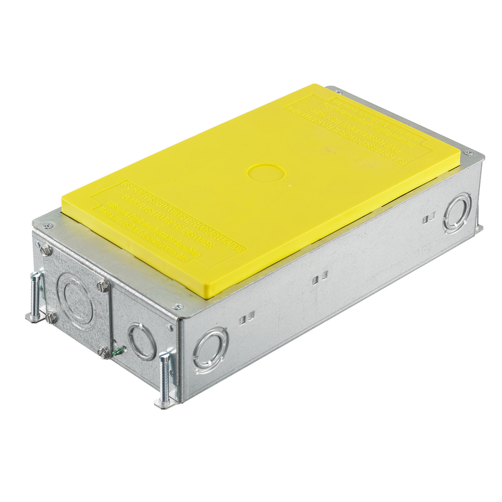 Hubbell CFB2G30 3 Inch 2-Gang Recessed Concrete Floor Box | Viking Electric