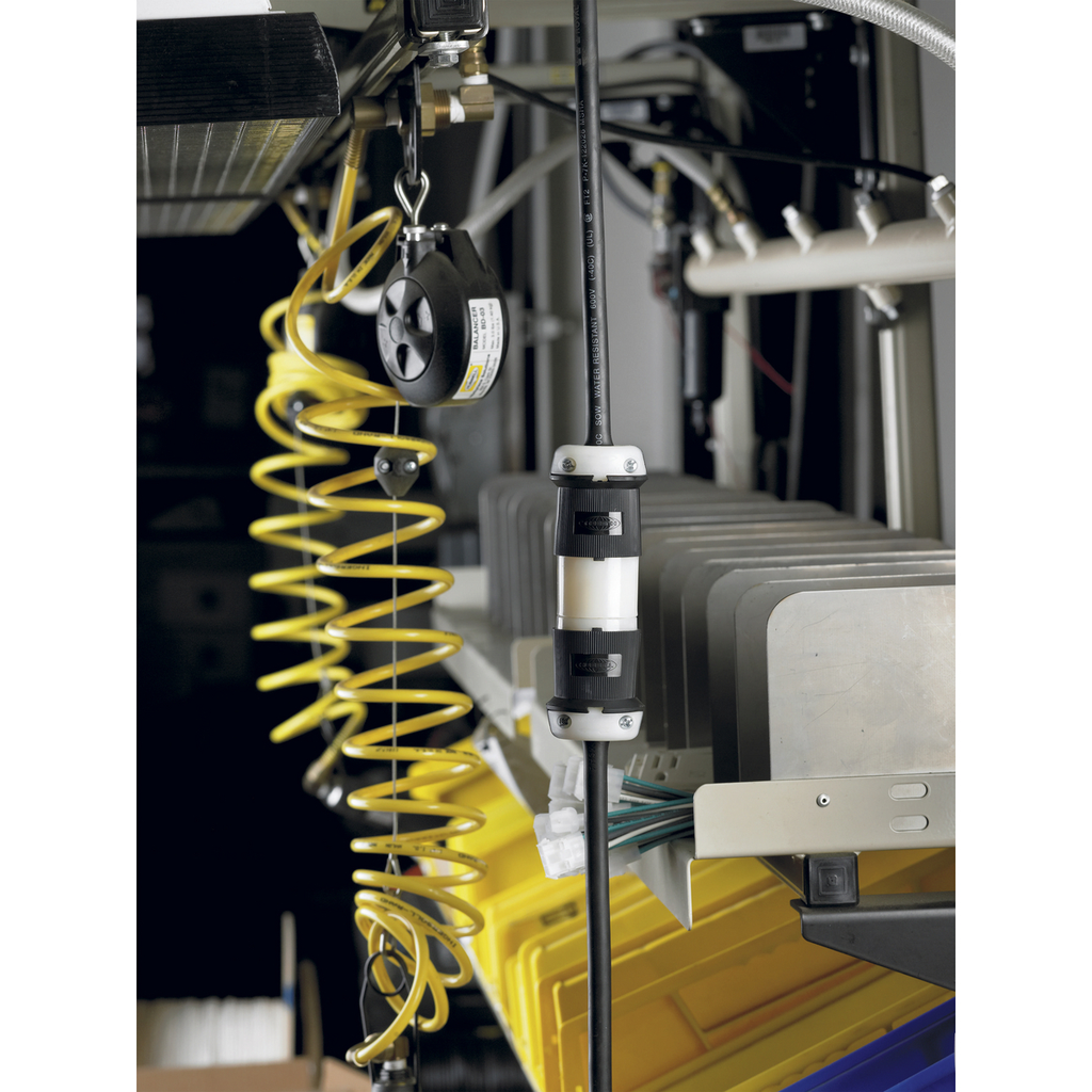 Hubbell HBL2723 30A 3Ph 250V AC Twist-Lock INSULGRIP Black & White ...