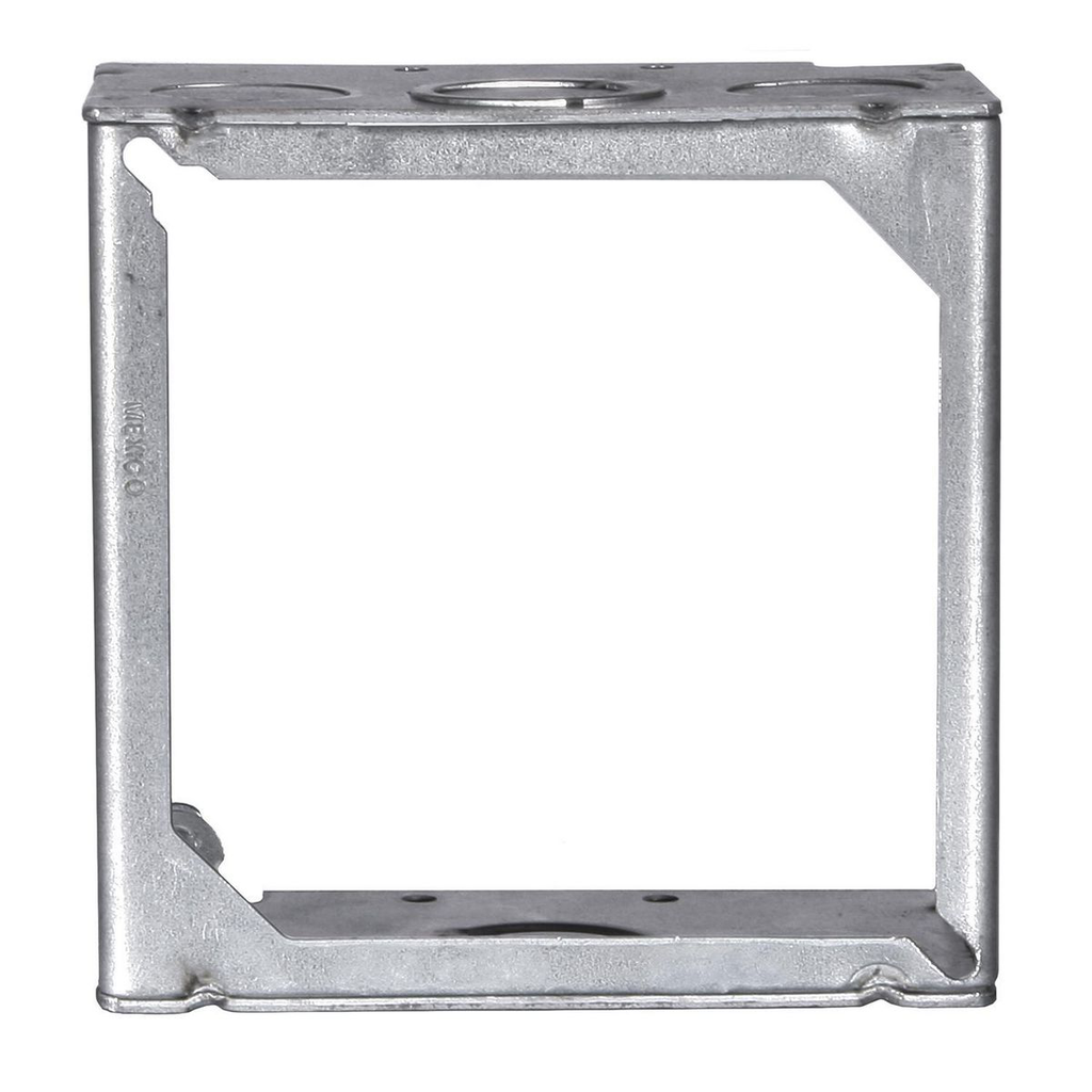 Raco 207 4" Square Extension Ring, Welded, 2-1/8" Deep, Six 1/2 and Six ...