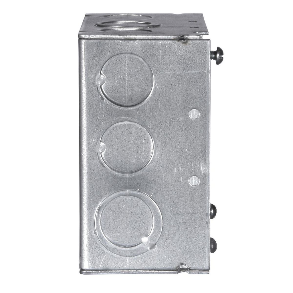 Raco 207 4" Square Extension Ring, Welded, 2-1/8" Deep, Six 1/2 and Six ...