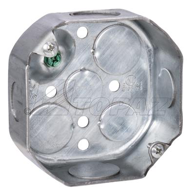 TPZ G4454 4" OCT BOX STL GSB 1/2" & | Cooper Electric