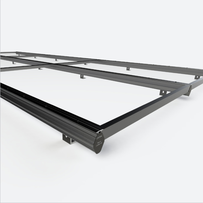 Unirac 310240D SolarMount Standard Rail, 240", Dark Bronze Anodized ...