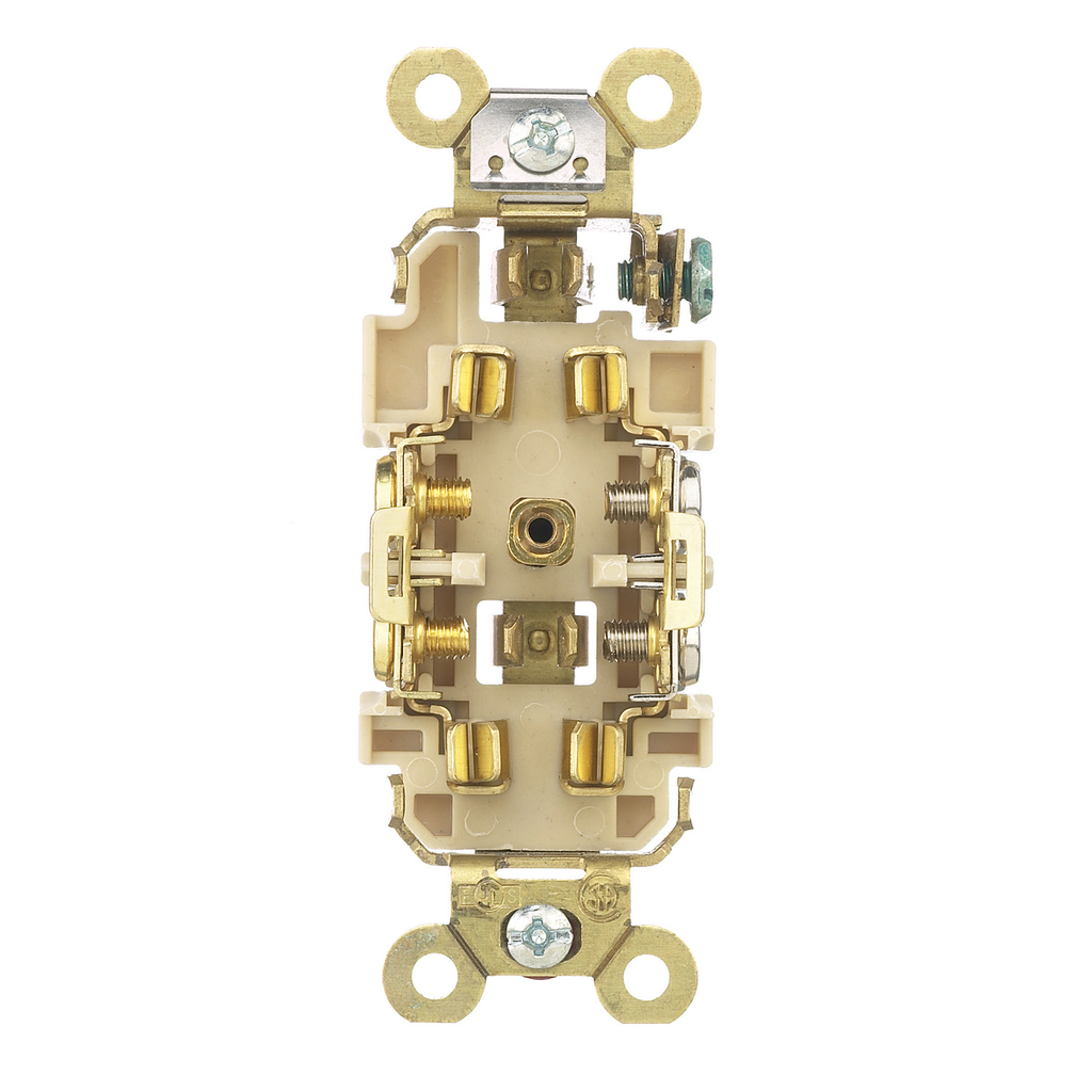 Hubbell HBL5262 Brown 15A 125V Duplex Receptacle. Extra Heavy Duty ...