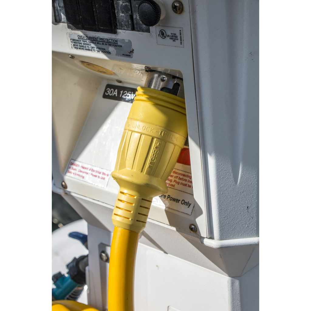 Hubbell HBL61CM52LED Marine CORD, 50A/125/250V, YL, w/LEDS | Cooper ...