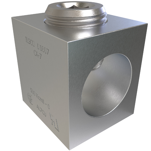 Ilsco CA7 Aluminum Box-Type Mechanical Lug, Conductor Range 500-1/0, 2 ...