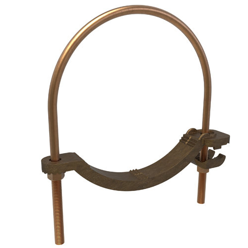 Ilsco GPL3906BU Permaground Copper Waterpipe Ground Clamp, Conductor ...