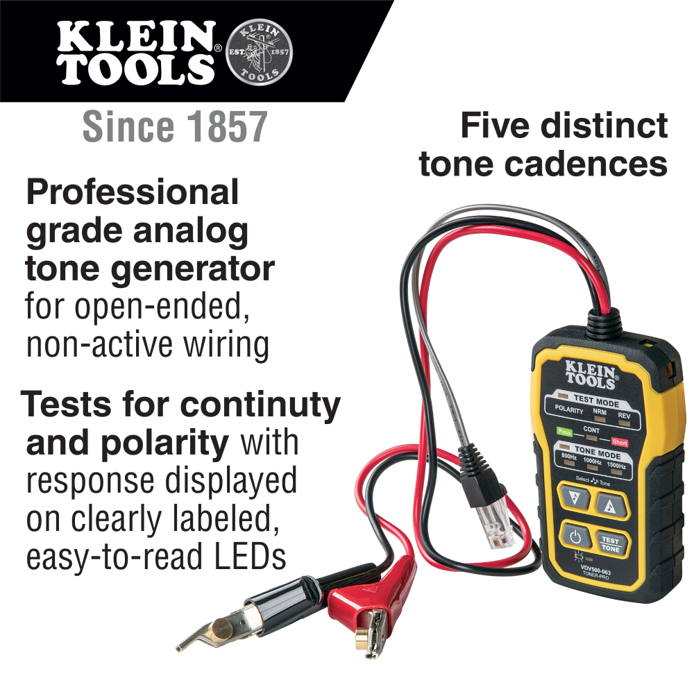 Klein VDV500-820 Tone & Probe PRO Wire Tracing Kit | Quality Electrical ...