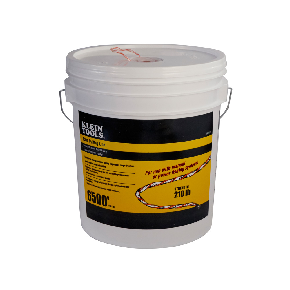 Klein 56110 Pull Line w/Orange Tracer, 6500 Ft. | Crawford Electric Supply