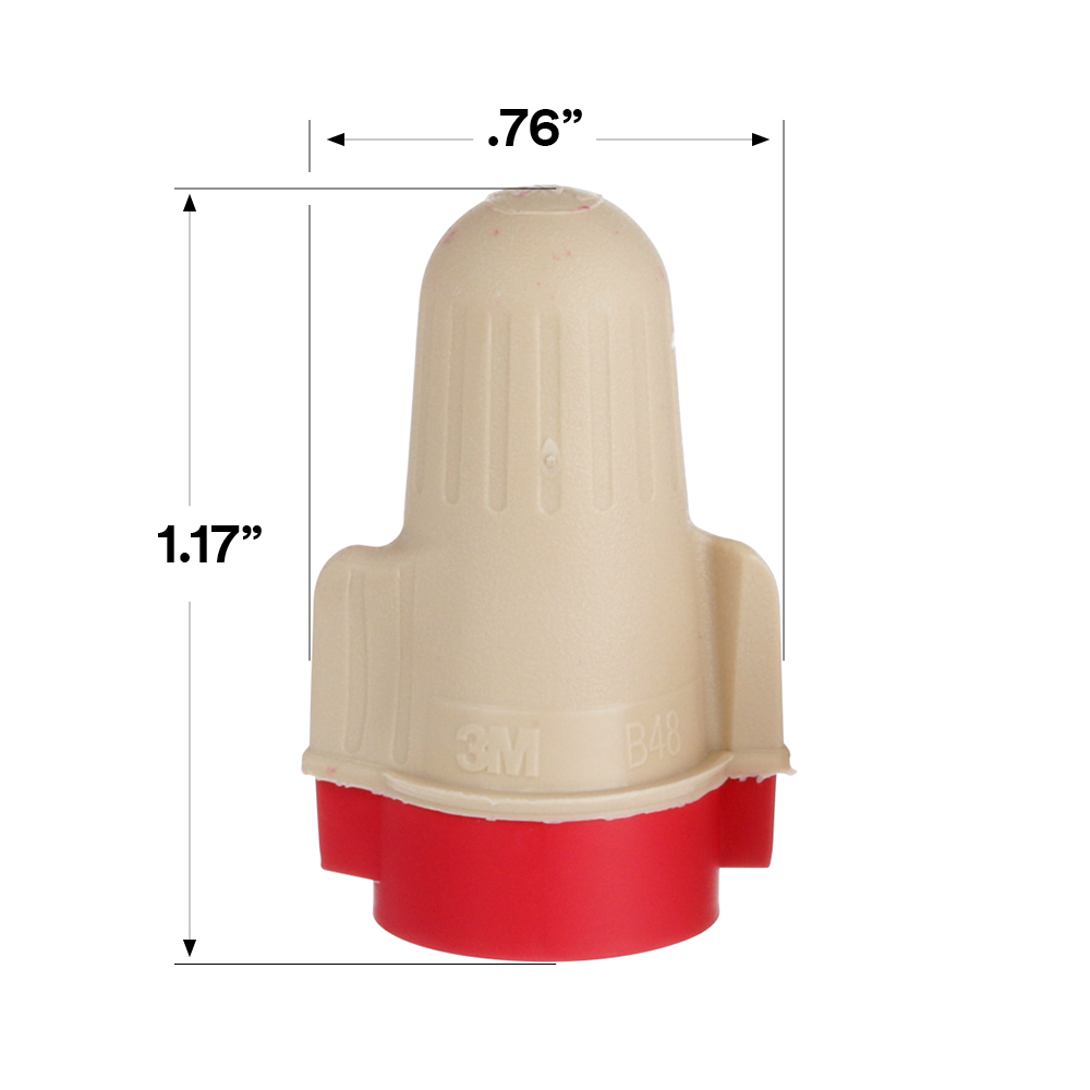 3M T/R+JUG Tan/Red Performance Plus™ Wire Connector (Jug of 750) | NorthEast Electrical