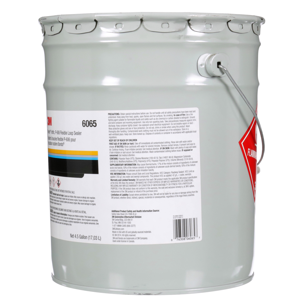 3M 7010337938 P-606 Traffic P-606 Flexible Loop Sealer 6065 5 Gal 1 Per Case | Irby Utilities