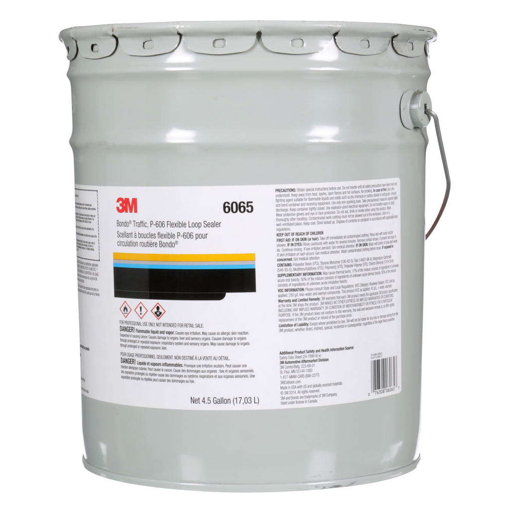 3M 7010337938 P-606 Traffic P-606 Flexible Loop Sealer 6065 5 Gal 1 Per Case | Irby Utilities