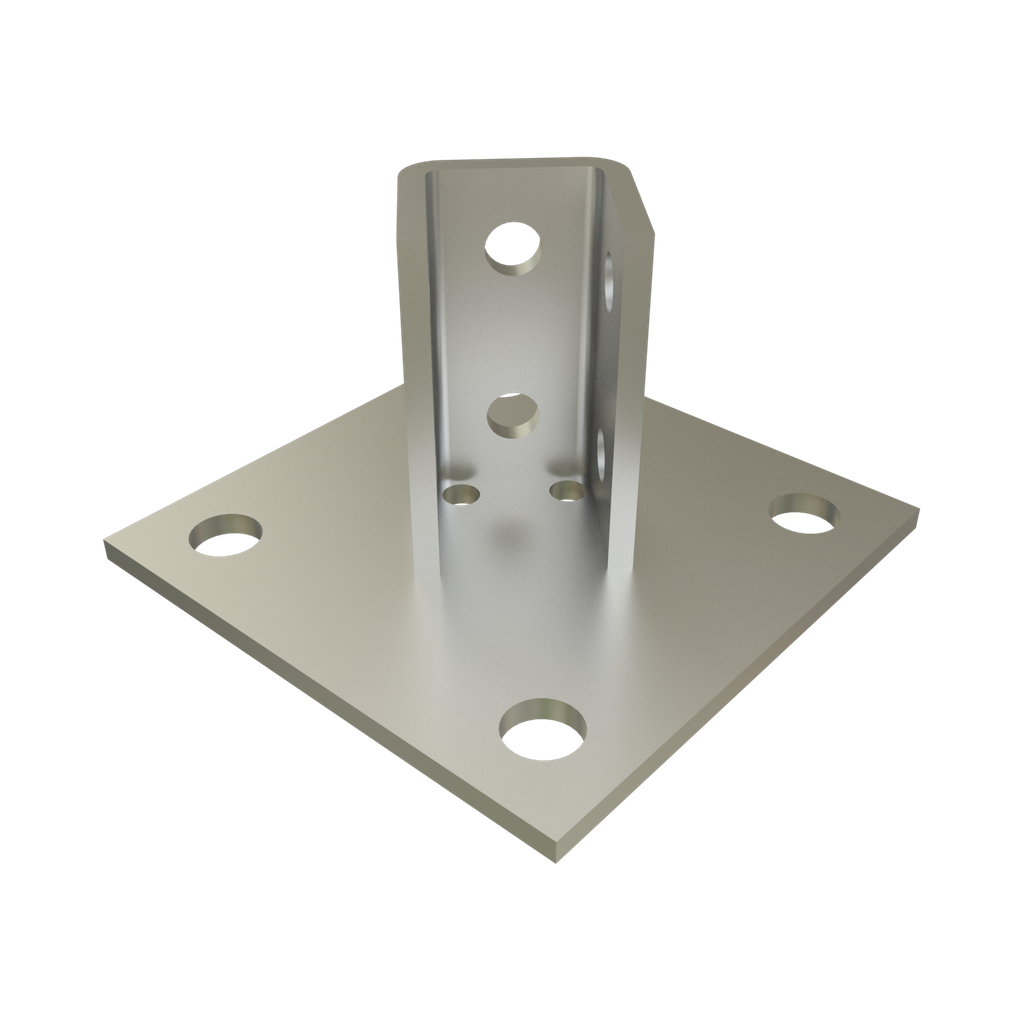 Unistrut P2072ASQ-SS 1-5/8 Inch Stainless Steel Channel Square Post ...