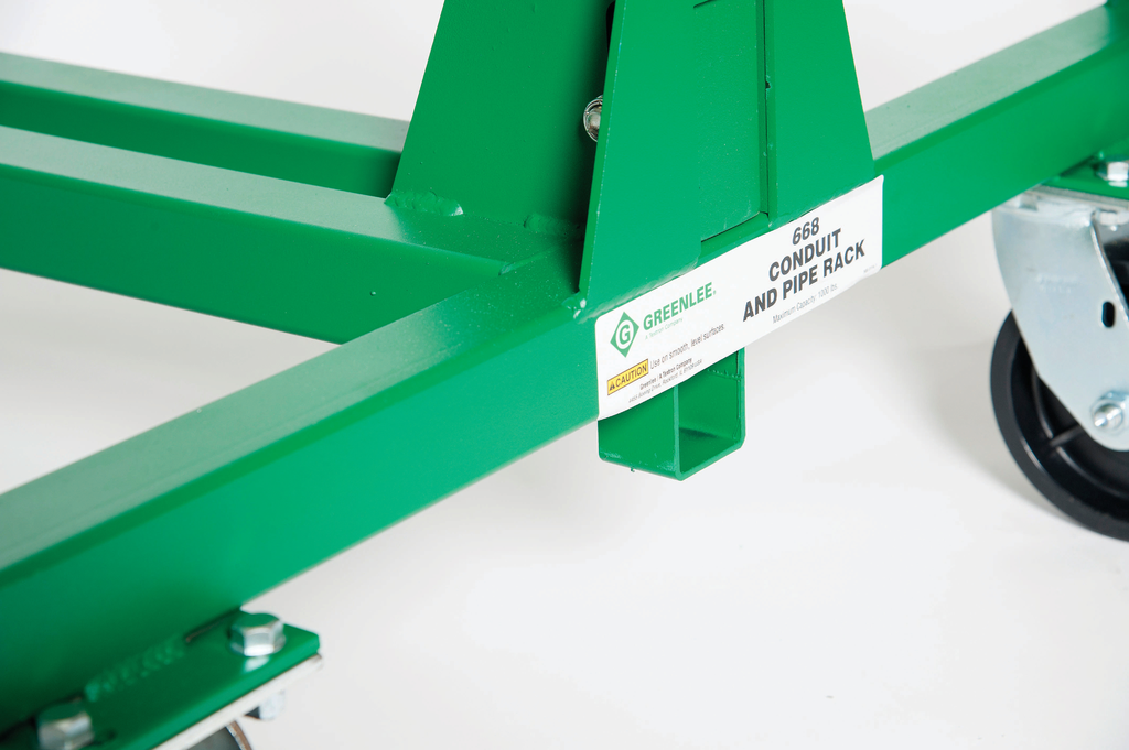 Greenlee 668 58-1/2 x 34 x 63-1/2" Steel Conduit/Pipe Storage Rack ...