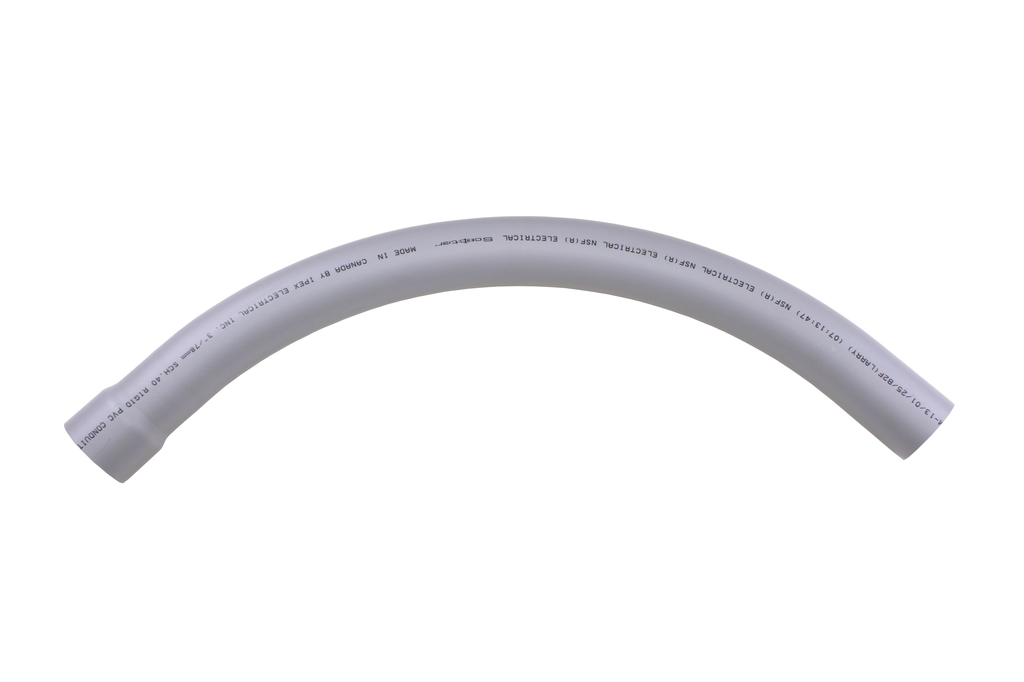 3" PVC Sch40 Conduit 90deg Elbow, 24" Radius - Bell End | Quality ...