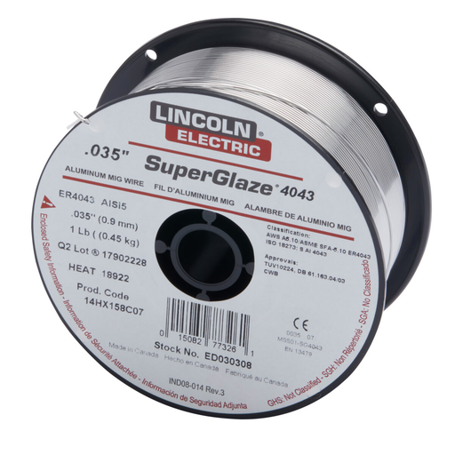 SuperGlaze® 5356 MIG (GMAW) Wire, 0.035 in, (20) 1 lb Spool