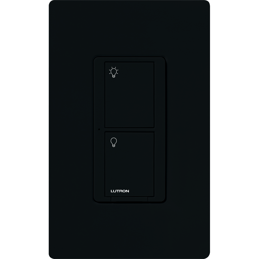 Lutron Electronics PD-5WS-DV-BL 120/277 VAC 5 Amp 1-Pole 2-Button Black ...