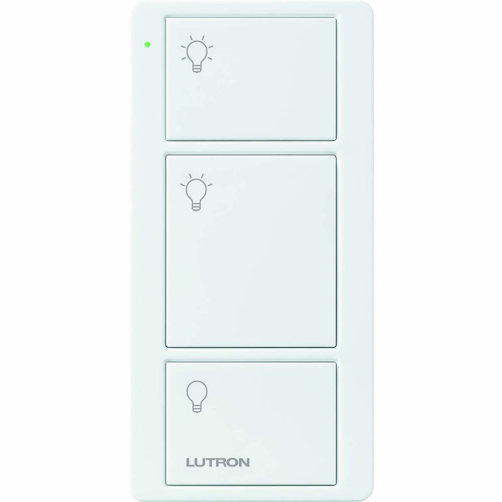 Lutron PJ2-3B-GWH-L01 Pico 3-Button White Remote Control | Viking Electric