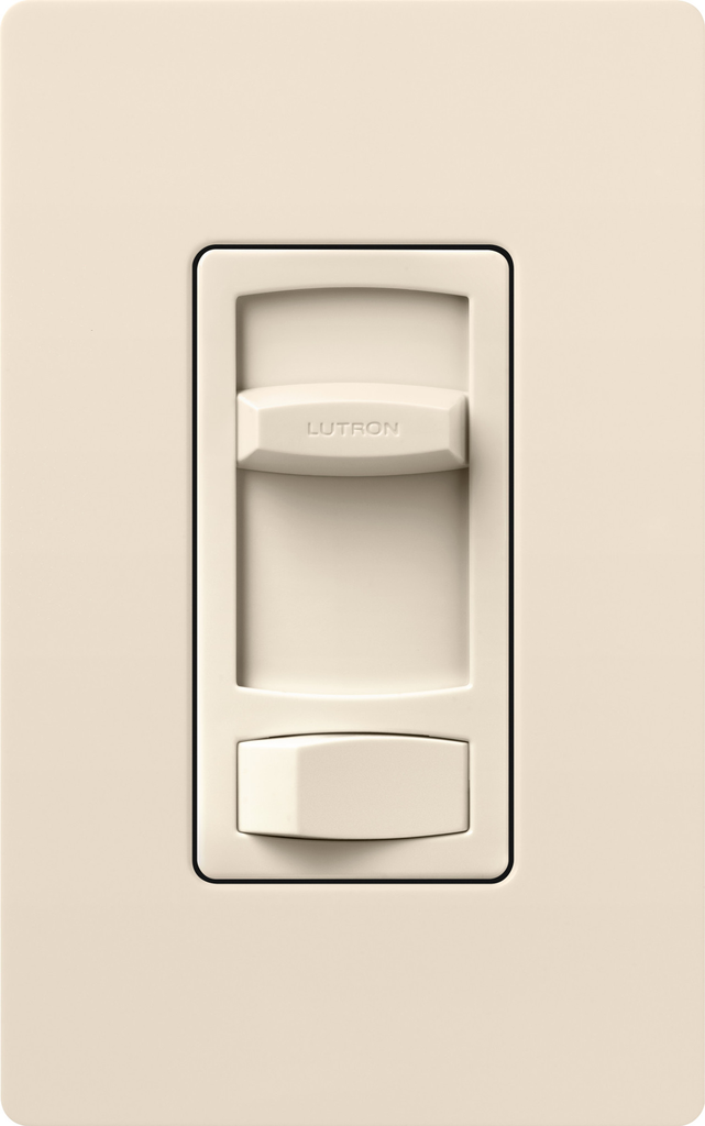 Lutron CTCL-153P-LA 150 W 120 VAC Light Almond Dimmable Compact Fluorescent/LED 1-Pole/3-Way ...