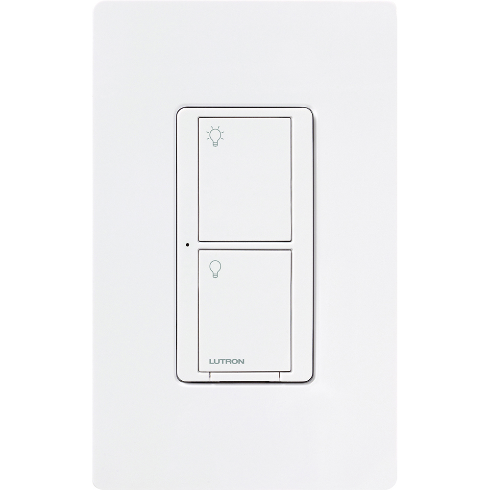 Lutron PD-5WS-DV-WH 120/277 VAC 5 Amp 1-Pole 2-Button White Radio ...