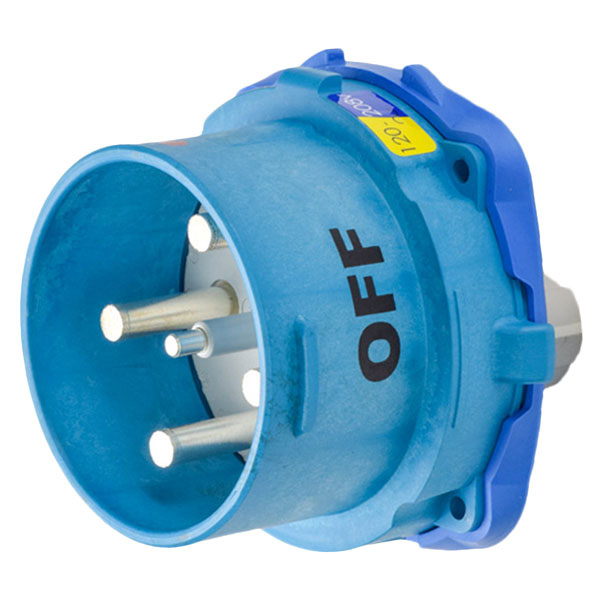 Meltric 63-98167-A155 DSN150 Inlet, Poly, Blue, Size 5, Type 4X & IP69 ...