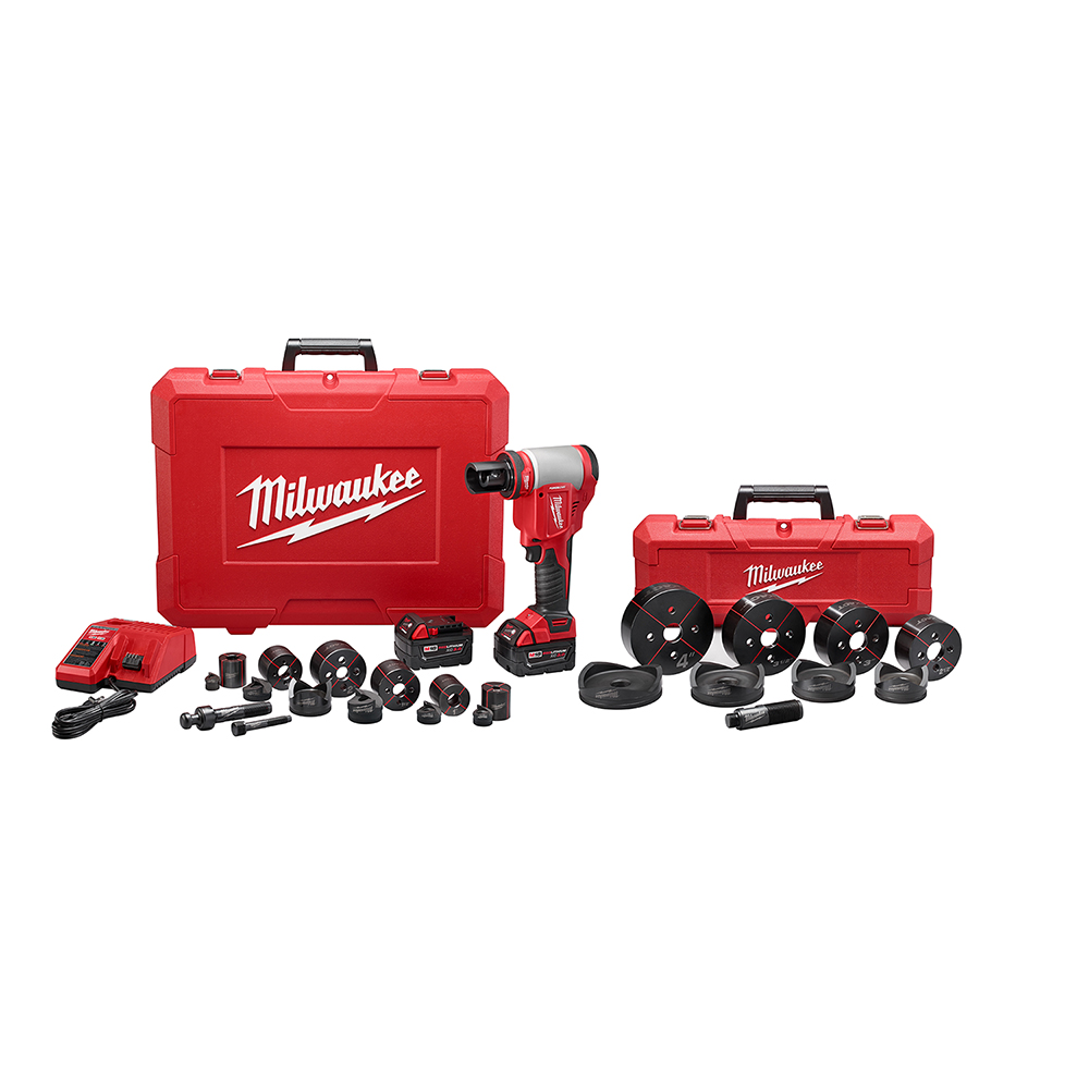 Milwaukee 2677-23 M18™ Force Logic™ 6T Knockout Tool Kit, 1/2" - 4 ...