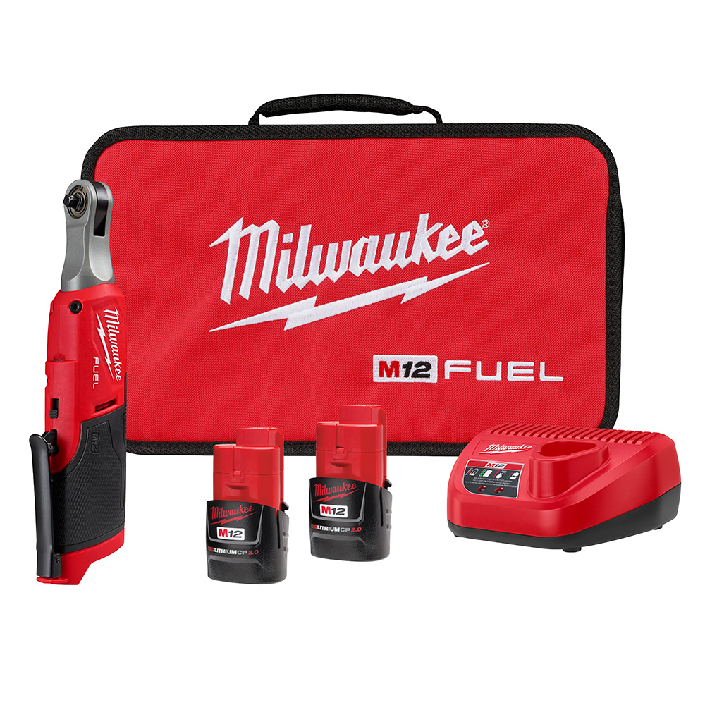 Milwaukee Tool M12 FUEL™ 1/4" High Speed Ratchet Kit - 2566-22