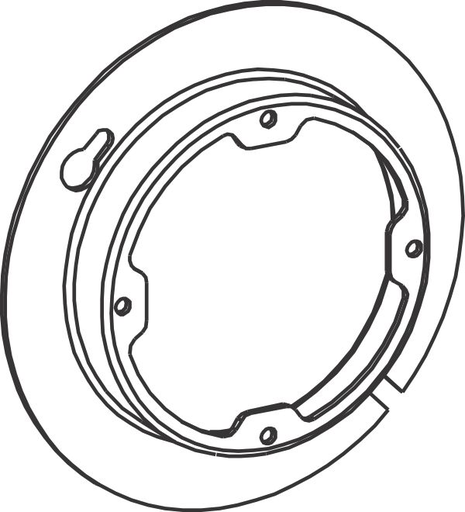 4R058X - 4" OCT. BOX STEEL COVER 5/8" RAISED OPEN, DUAL DIR. | Granite ...