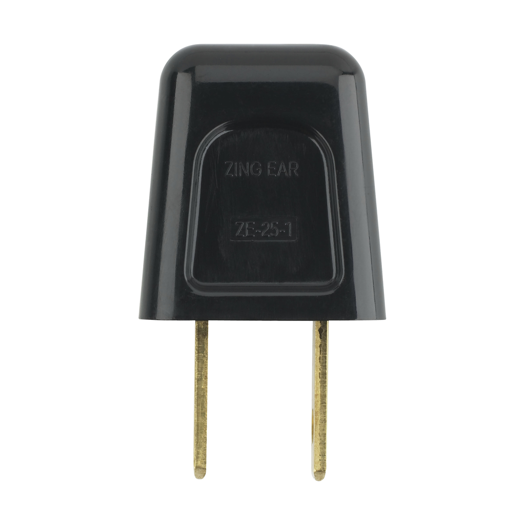 Satco 90/1522 Quick Connect Plug; Black Finish; Polarized; 18/2-SPT-1 ...