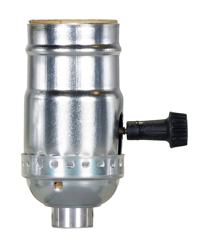 Satco 80/1561 3-Way Turn Knob Socket With Removable Knob; 1/8 IPS ...