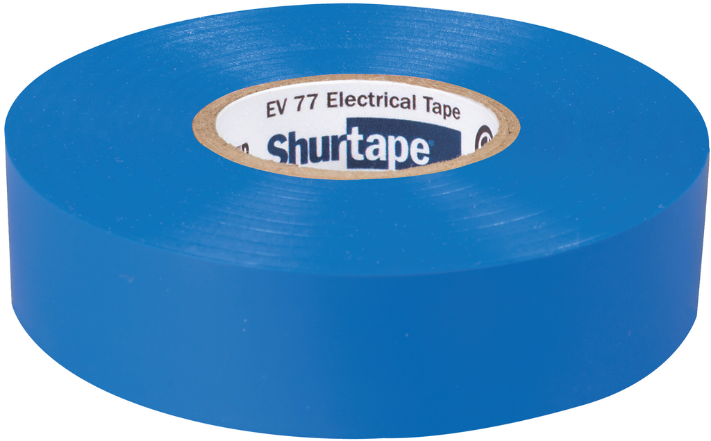 EV 77 CLR Professional Grade, UL Listed, Colored Electrical Tape - Blue ...