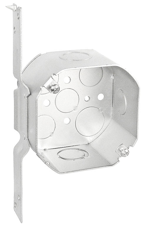 Garvin 54171-F 4" Octagon Box, 2-1/8" Deep, Flat Vertical Bracket ...