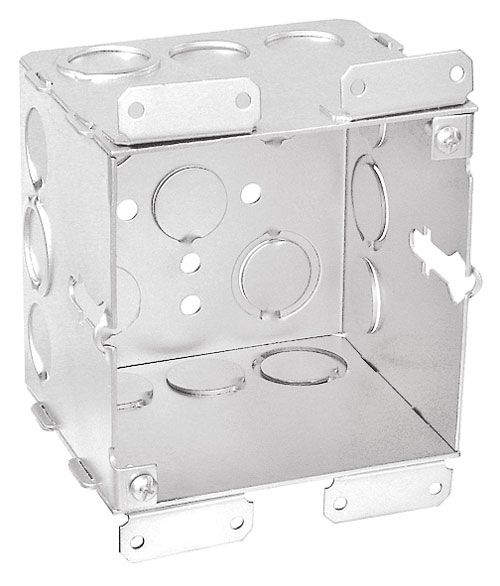 Garvin 52181-OW 4" Square, 3-1/2" Extra Deep Old Work Junction Box, 1/2 ...