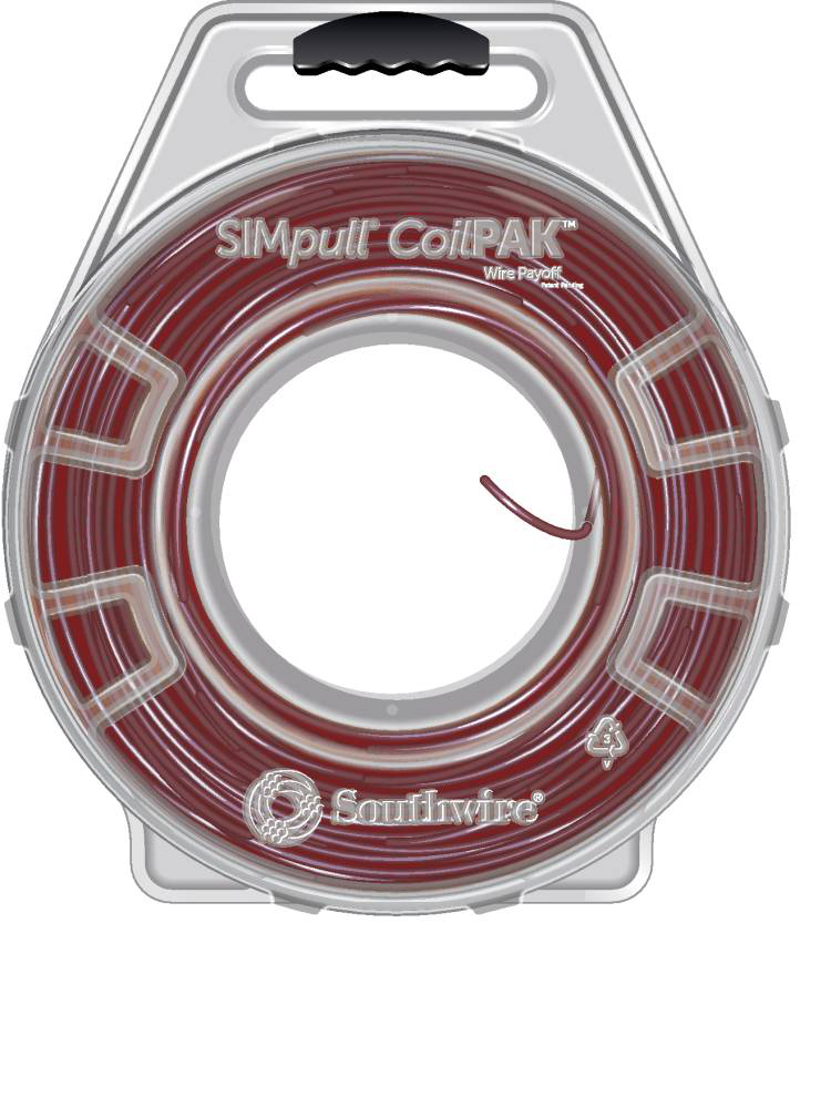 Southwire 58019805 THHN #12 Stranded Copper RED Wire (2000ft SIMpull ...