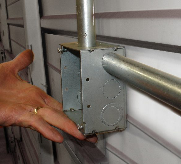 Garvin 52171-KOR 4" Square Junction Box for Corrugated Steel Walls, 2-1 ...