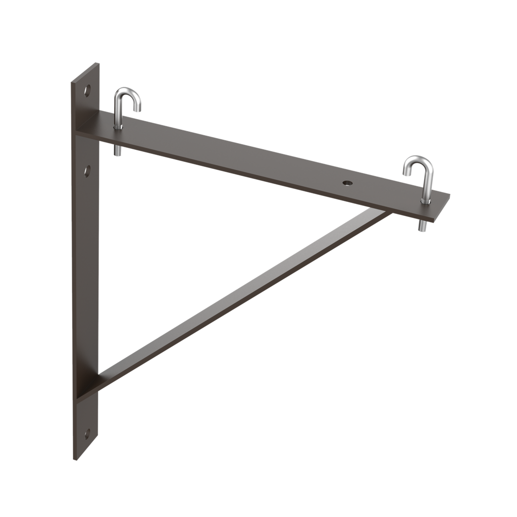 Hoffman LTSB12BLK Triangle Support Bracket Kit, fits 12", Black, Steel ...