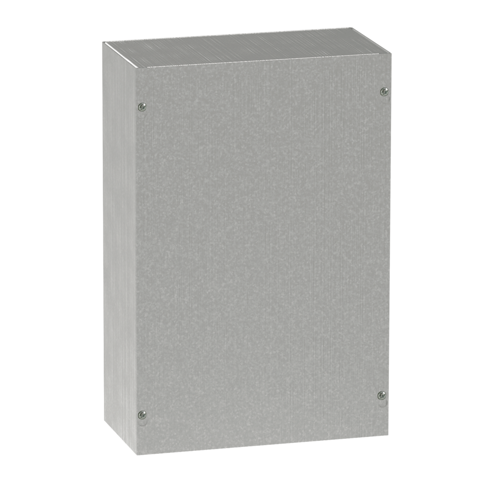 Screw-Cover Enclosure Type 1 no Knockouts, 4x4x4, Galvanized, Steel ...