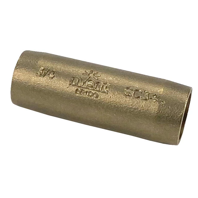 Erico CR34 3/4 Inch Bronze Threaded Ground Rod Coupler | Cooper Electric